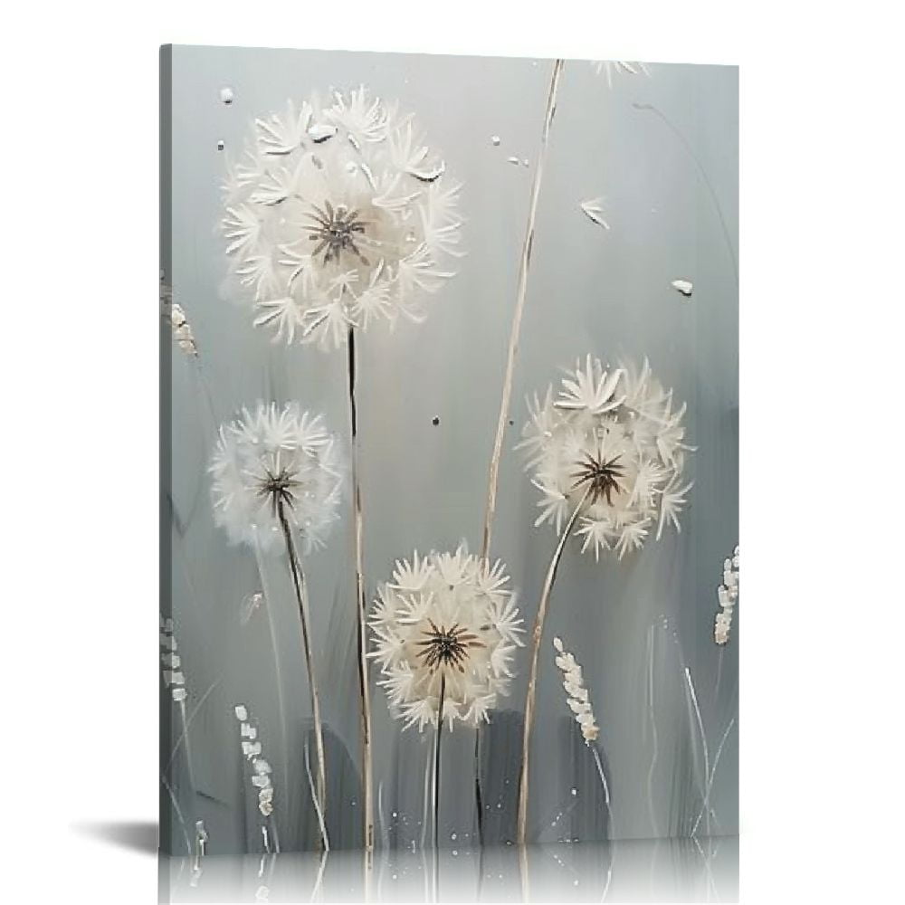 Acheng Dandelions Wall Art Canvas Flower Plant Picture Print Abstract ...