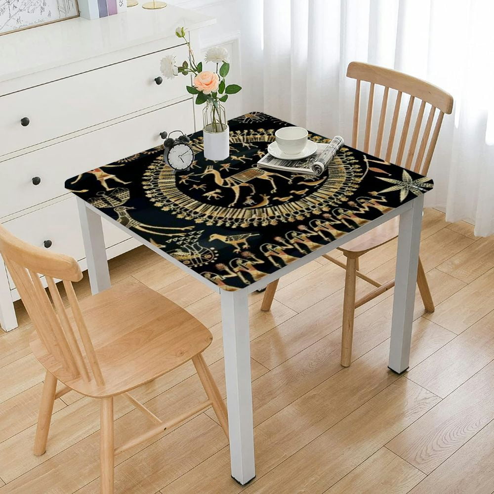 Acheng Egyptian Art Square Tablecloth Waterproof Resistant Fabric 100% ...
