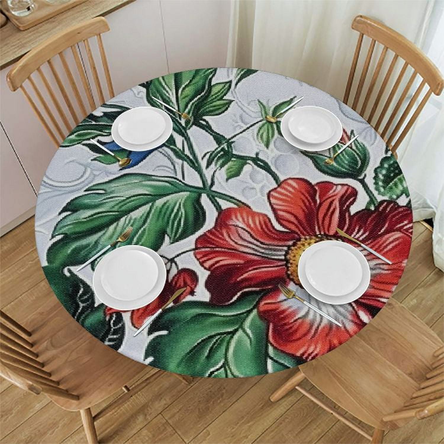 Acheng English Berry Garden Tablecloth, Strawberry Garden Floral Indoor ...