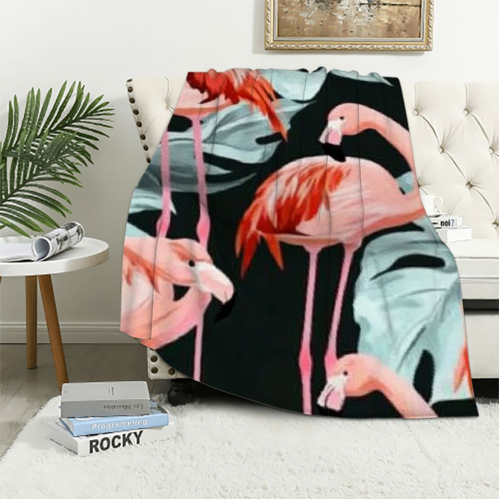 Acheng Flamingo Blanket Camo Throw Blanket for Women Girls Lightweight ...