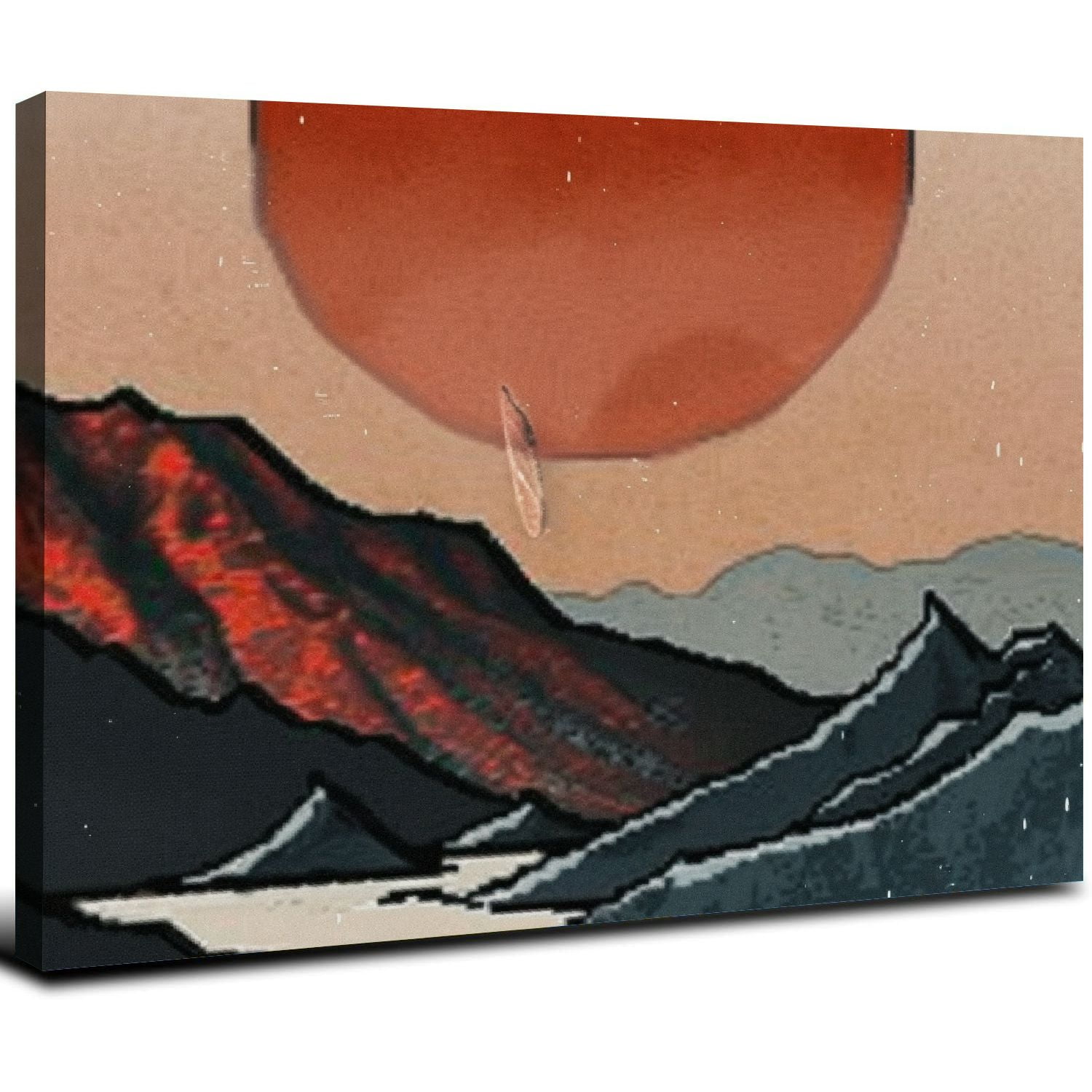 Acheng Framed Set Desert Dusk and Dawn Southwestern Landscape with ...