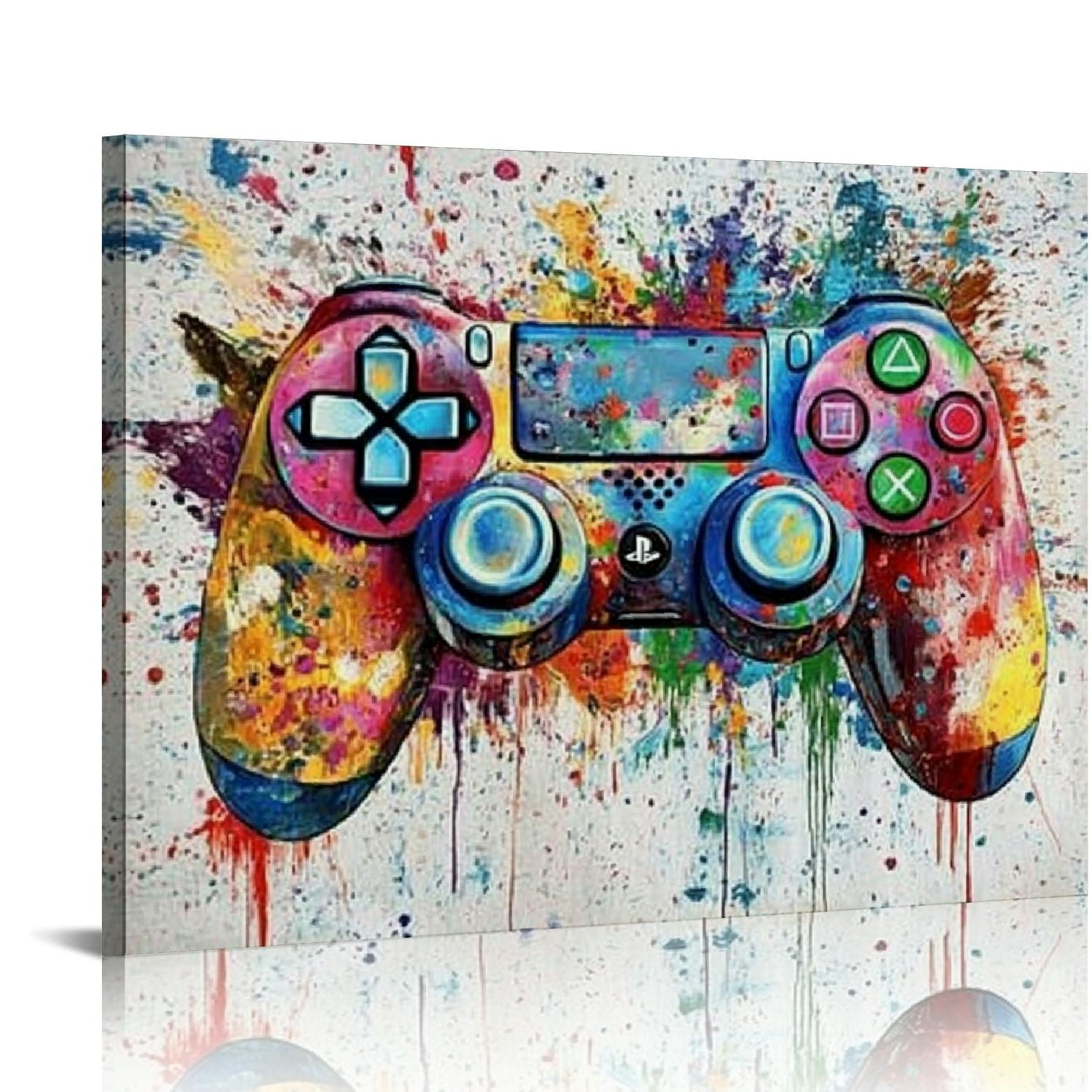 Acheng Game Room Wall Art Decor Gamepad Gaming Painting Video Game ...