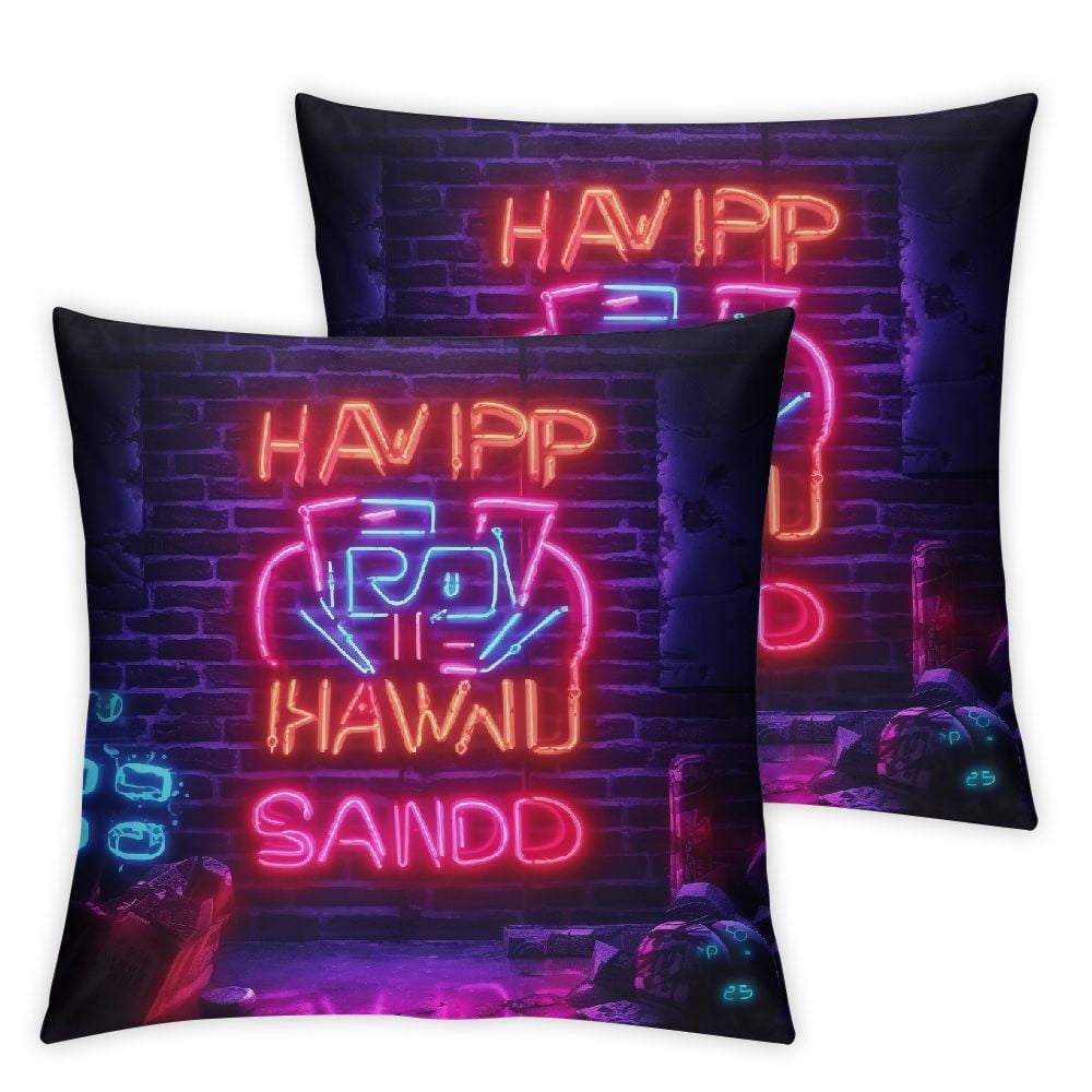 Acheng Gaming Pillow Covers Set of 2 Soft Gamer Controller Pillowcase ...
