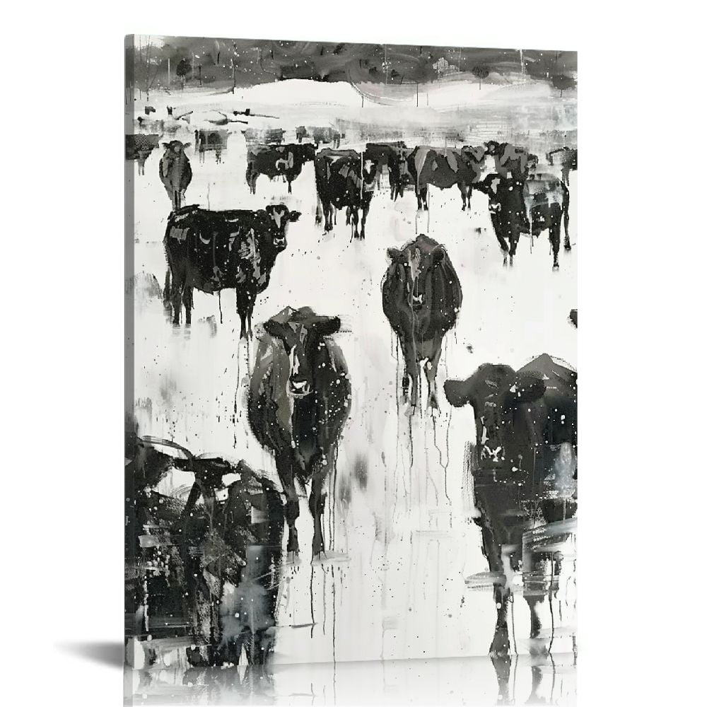 Acheng Goat Canvas Wall Art Goat Picture Farmhouse Canvas Wall Art ...