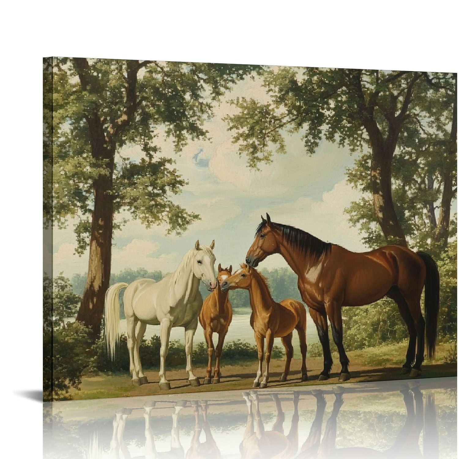 Acheng Horse Pictures Wall Decor,Vintage Paintings on Canvas Art Prints ...