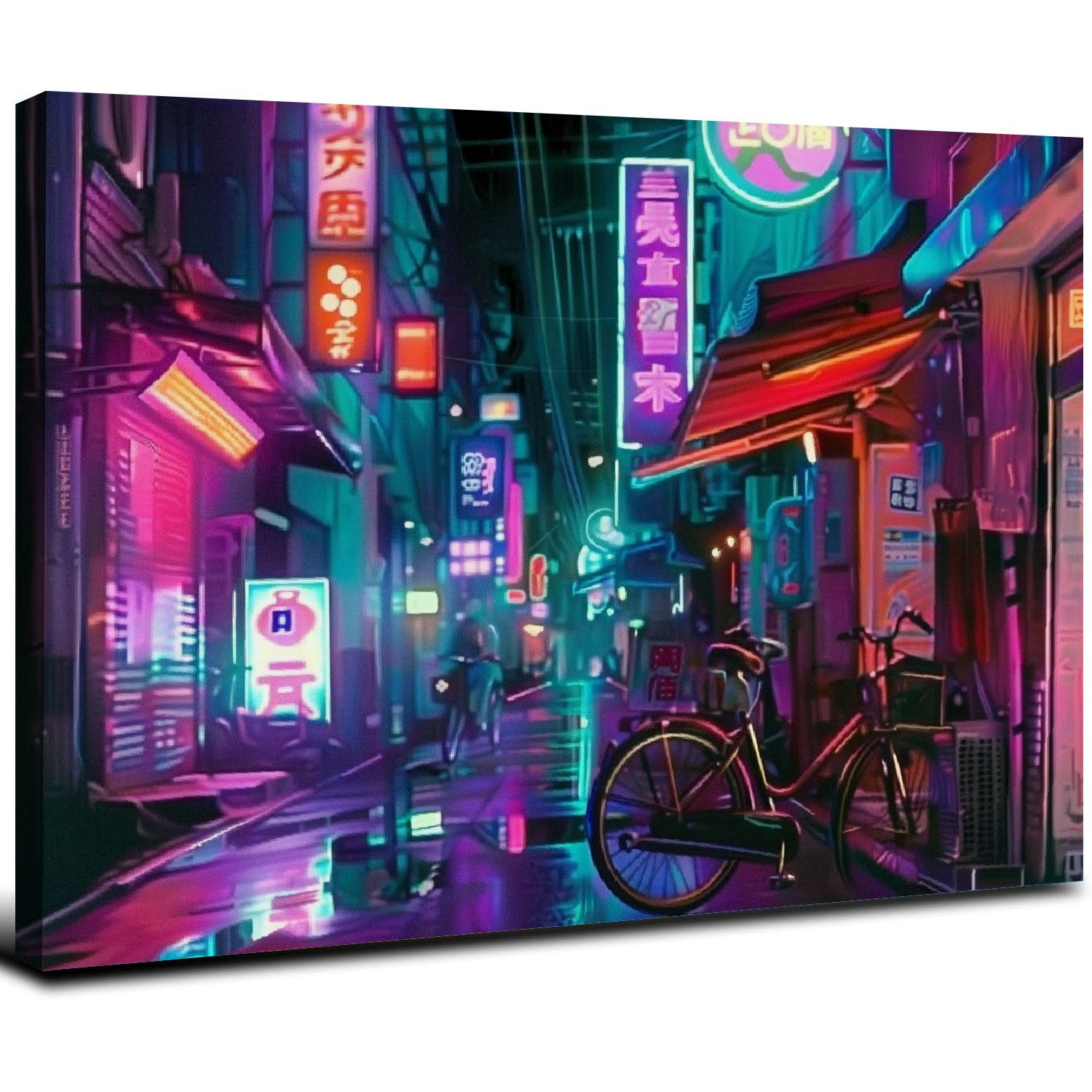 Acheng Japan Art Poster - Japanese Print Artwork on Canvas Roll - Tokyo ...