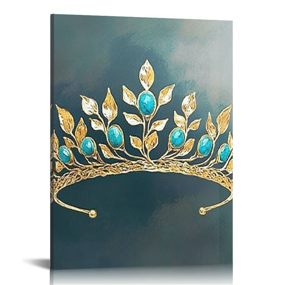 Acheng King Queen Crown Wall Art Fashion Glam Royal Crowns Art Print on ...
