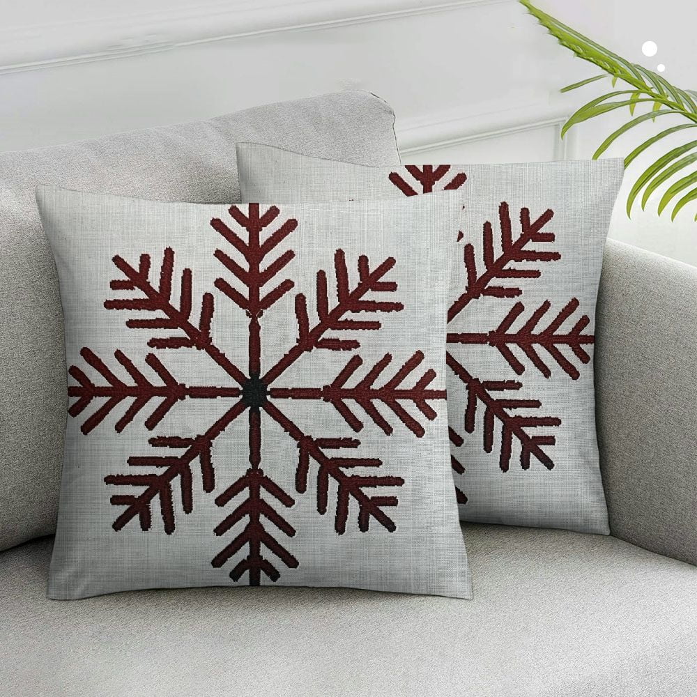 Acheng King Snowflakes Printed Pillowcase Set, Ultra-Soft Portuguese ...