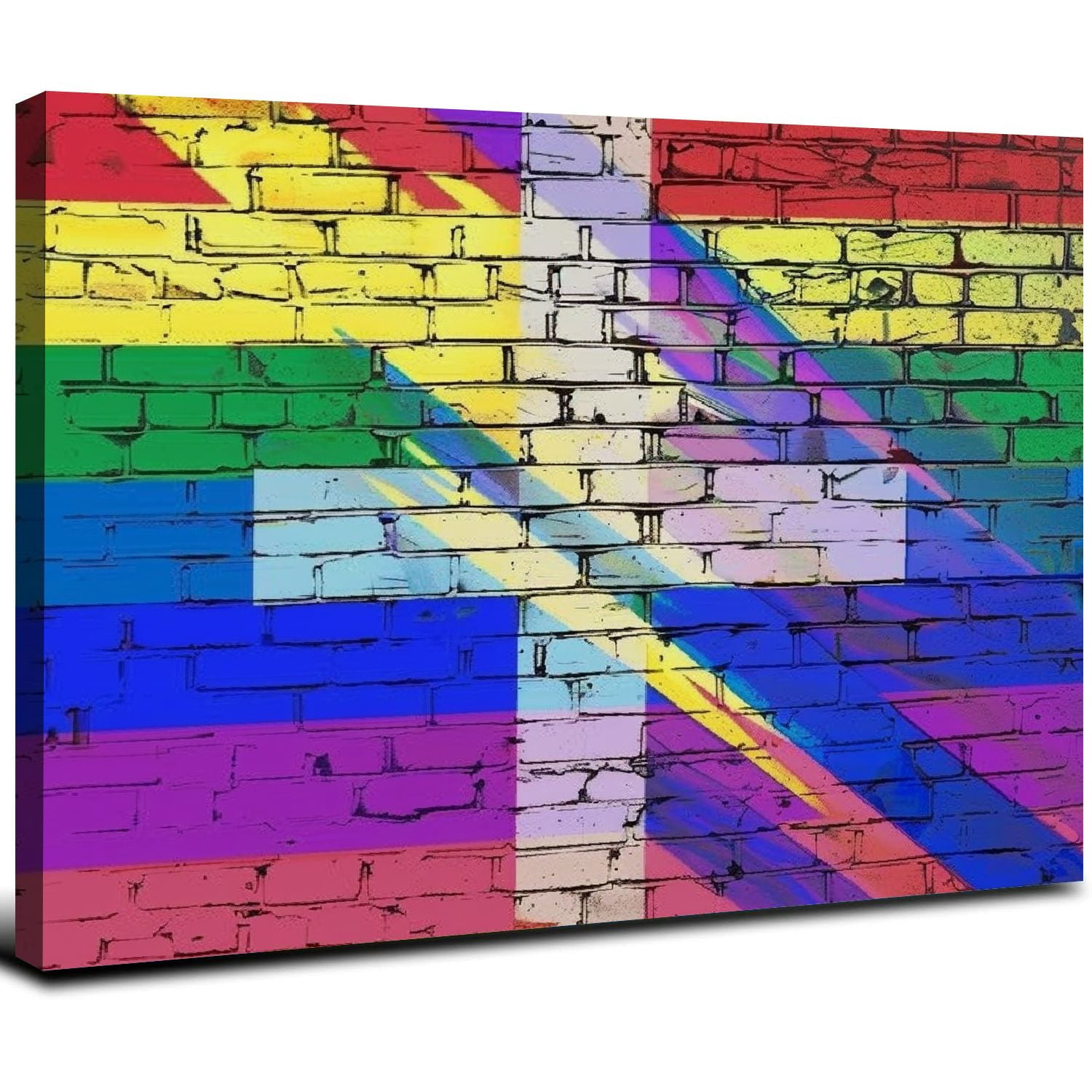 Acheng LGBT Poster Gay Rainbow Scotland Flag Pride Month Painting On ...