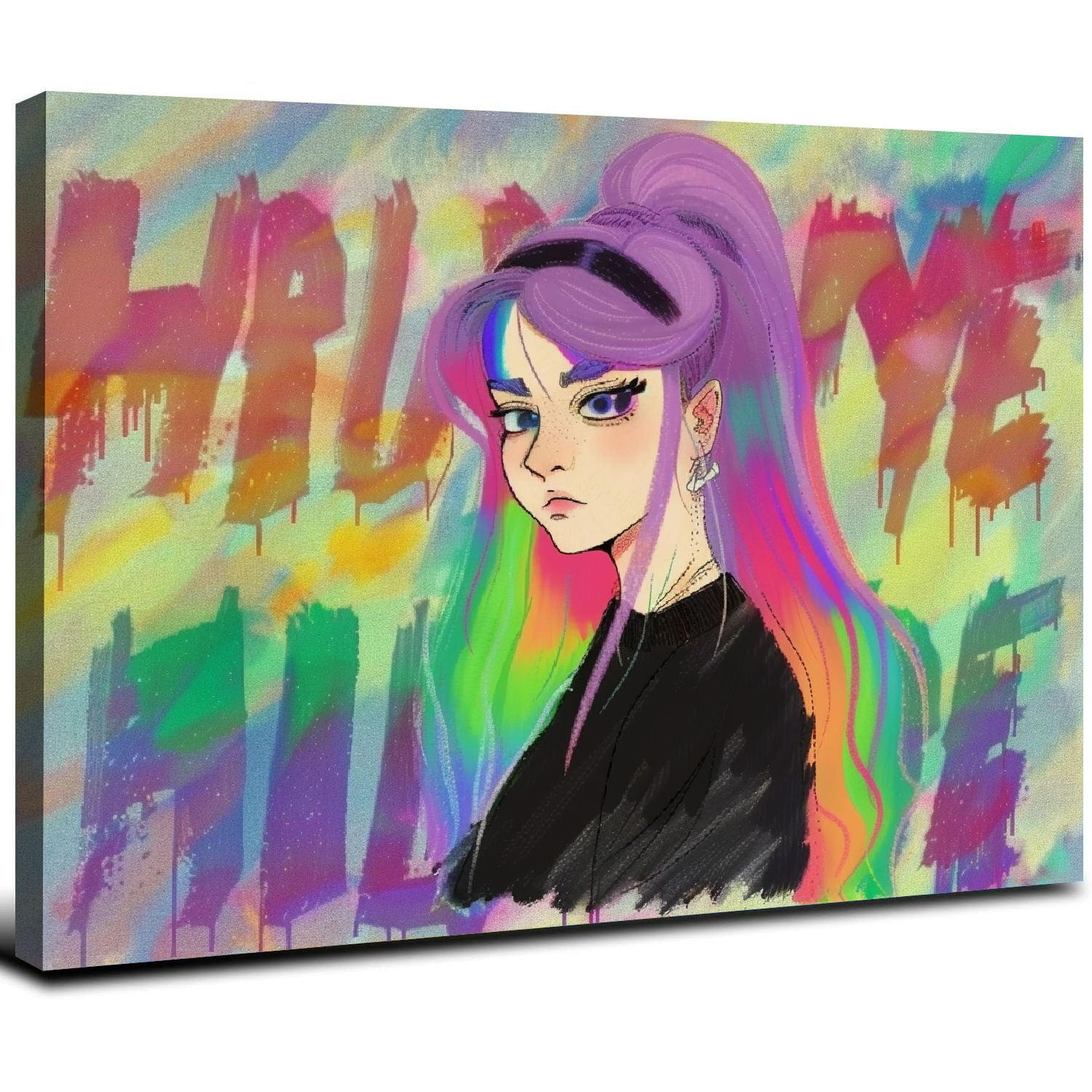 Acheng LGBT Poster Rainbow Cartoon Equality Campaign Happy Pride Month ...