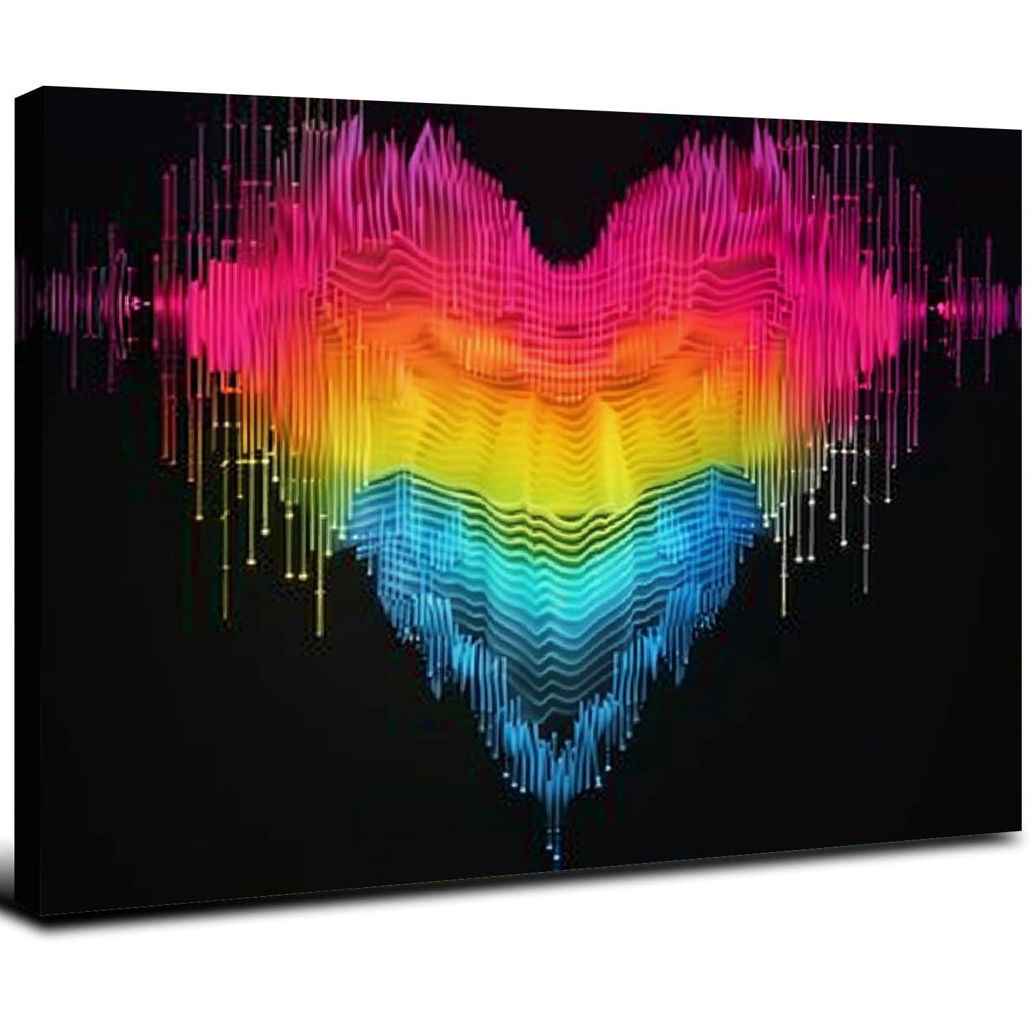 Acheng LGBT Poster Rainbow Heart Equality Campaign Happy Pride Month ...