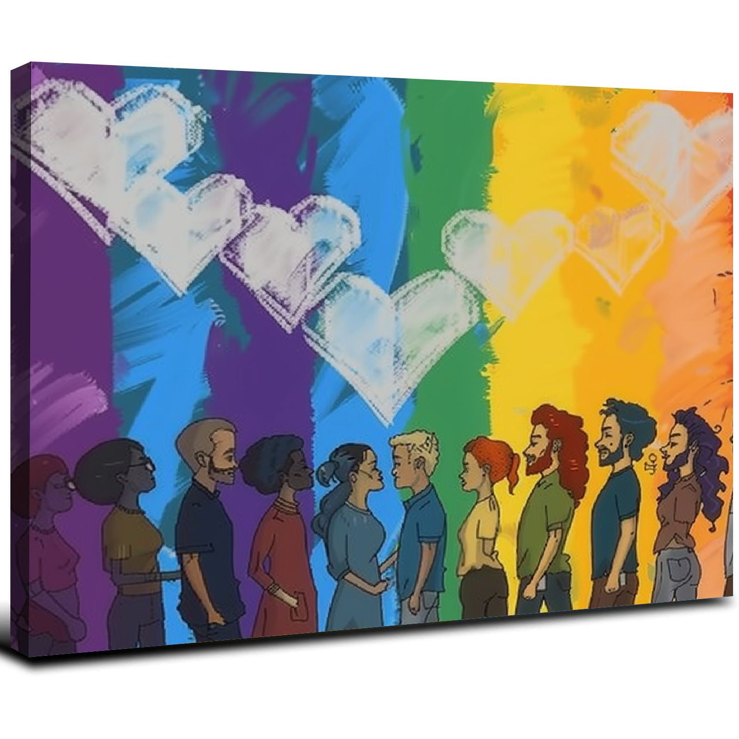 Acheng LGBT Poster Rainbow Logo Equality Movement Happy Pride Month ...