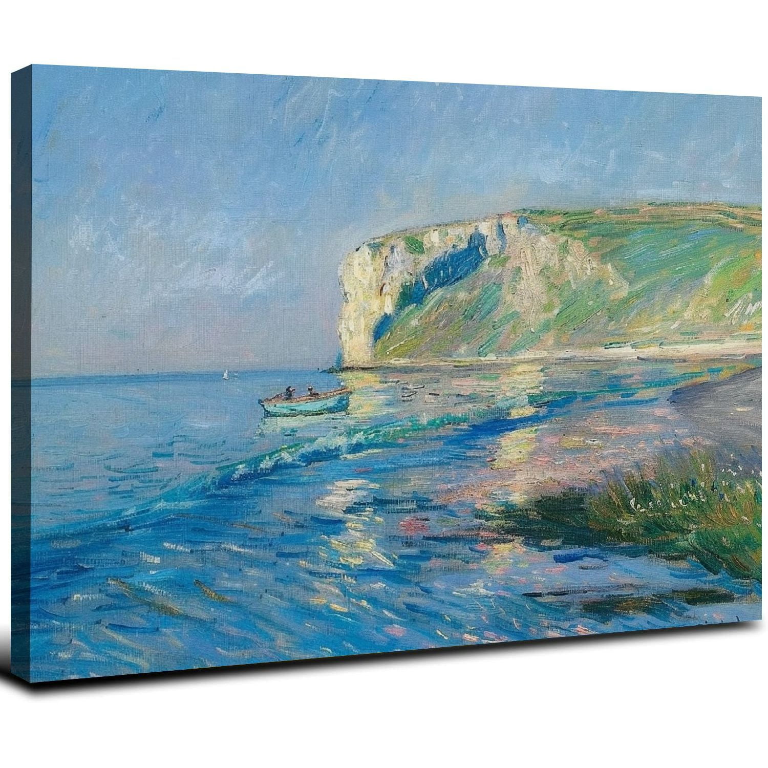 Acheng Low Tide at Pourville, Claude Monet Print - Vintage ...