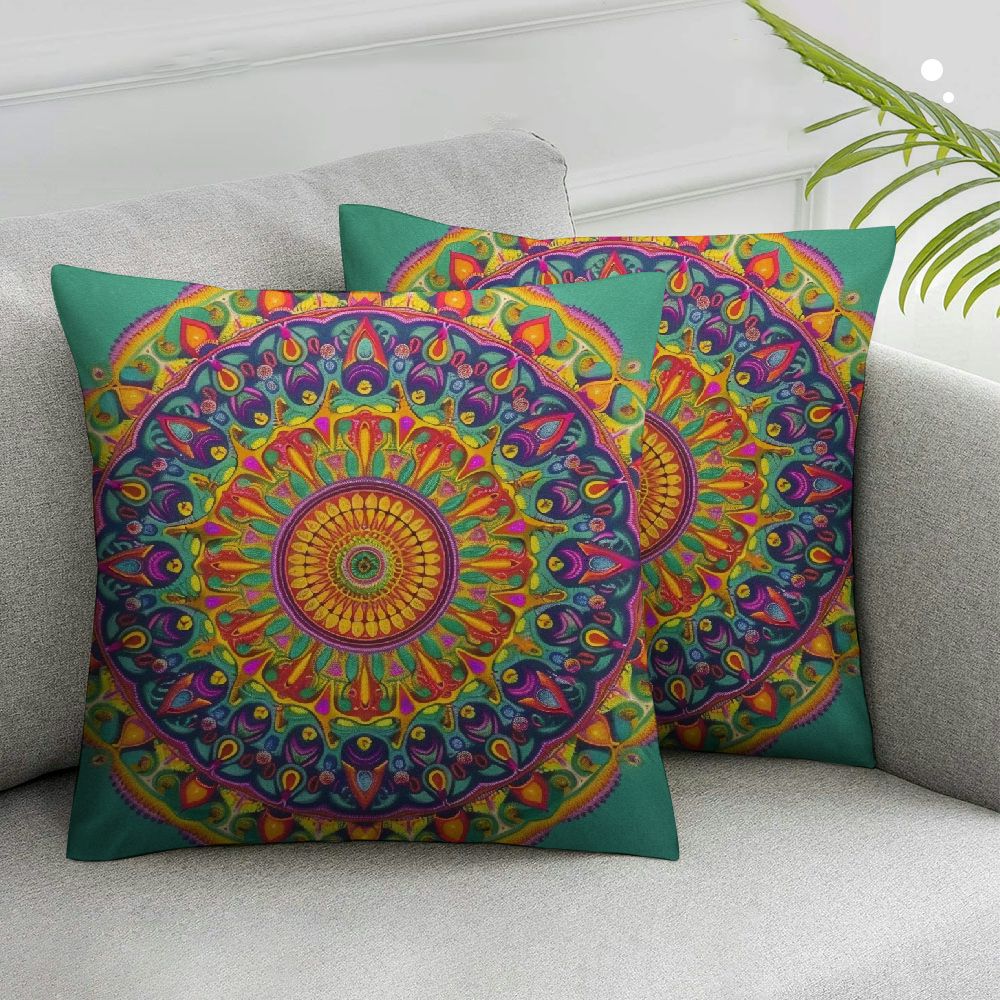 Acheng Mandala Pillow Home Decorative Throw Pillow Cover Case ...
