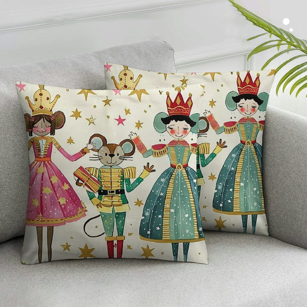 Acheng Merry Christmas Nutcracker Lumbar Decorative Throw Pillow Cover ...