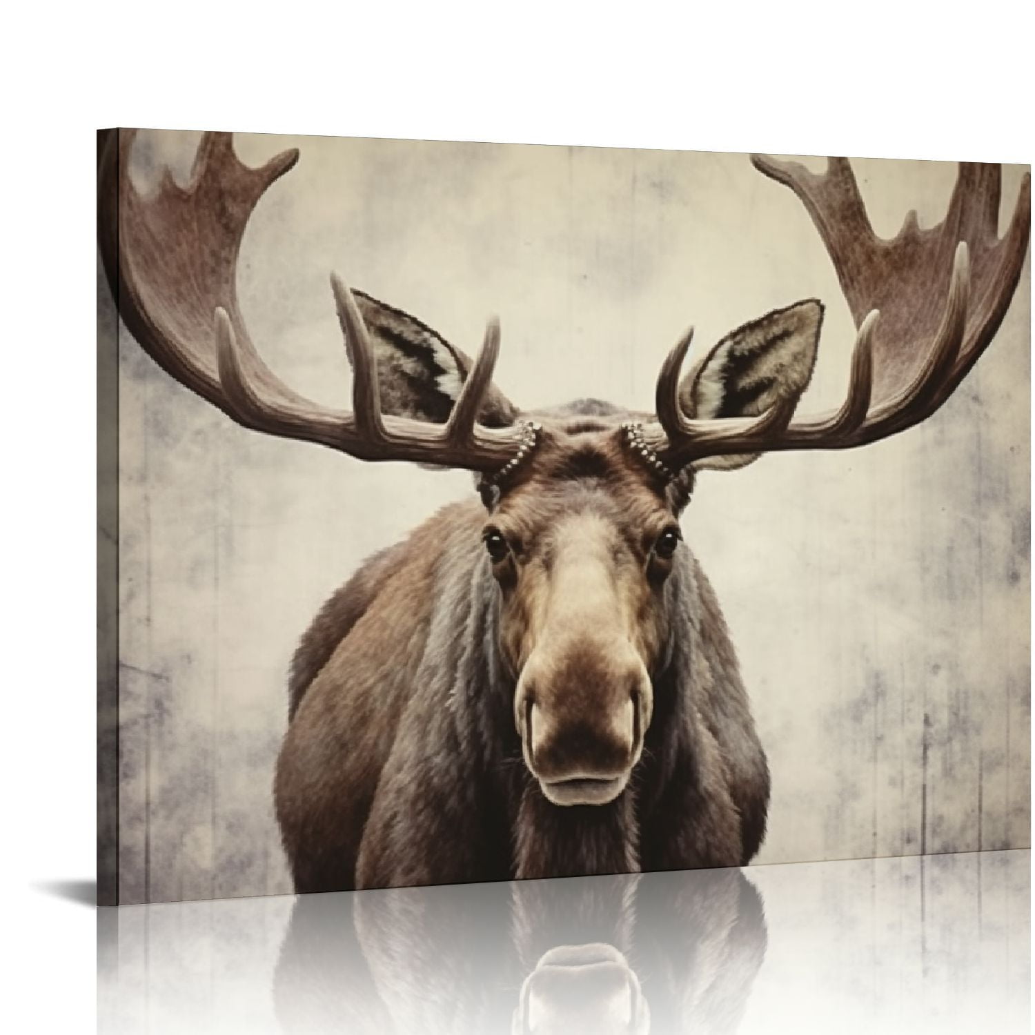 Acheng Moose Pictures Wall Decor Elmer Moose Canvas Wall Art Modern ...