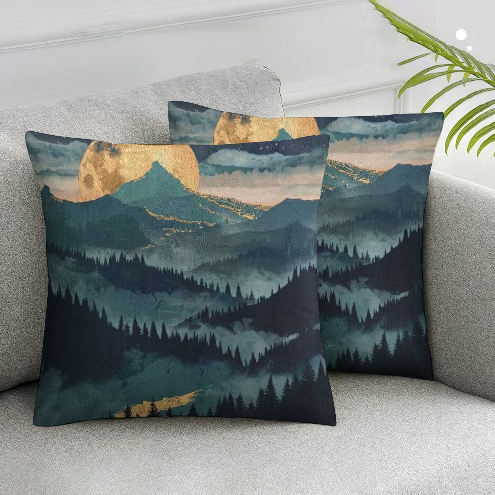 Acheng Mountain Throw Pillow Covers,Tree Pillow Cover Decorative ...