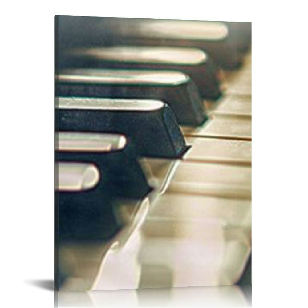 Acheng Music Wall Art Decor - Piano Keyboard Canvas Art Decorative ...