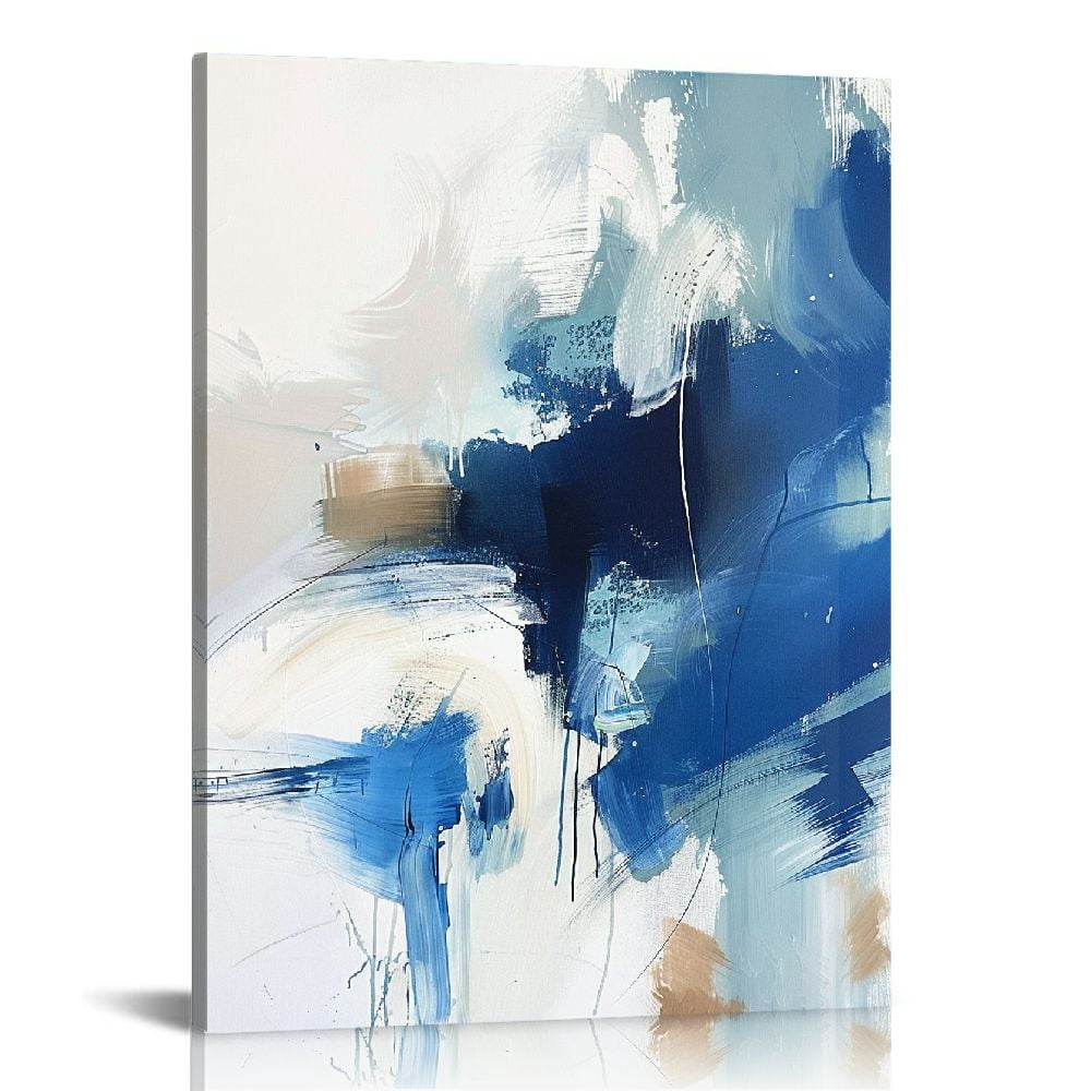 Acheng Navy Blue Pictures Wall Art Abstract Modern Painting Canvas ...