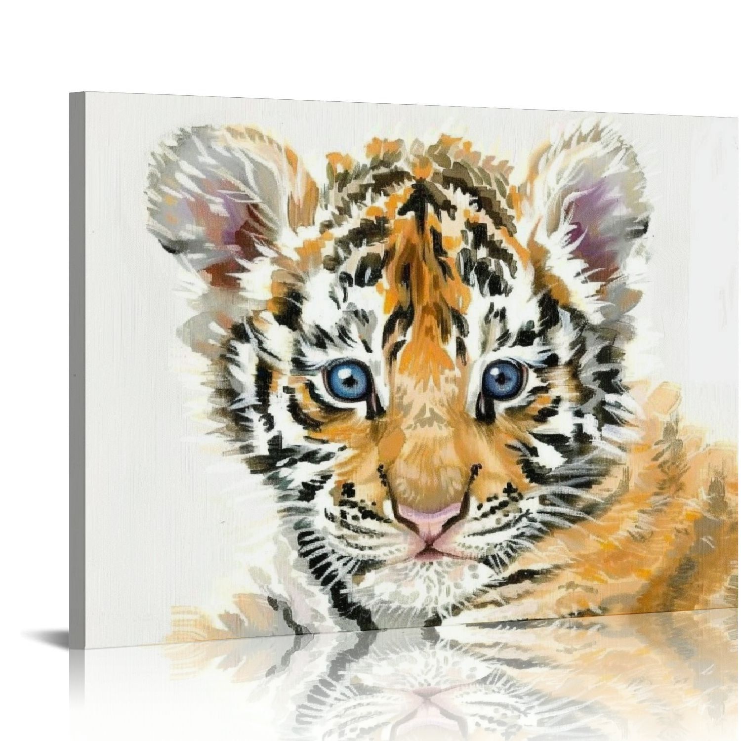 Acheng Nursery Baby Room Wall Art Decor, Jungle Nursery Baby Animal of ...