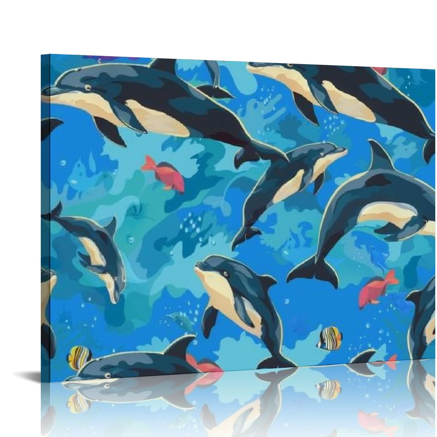 Acheng Orca Killer Whale-Sea Panda Canvas Prints Wall Art Paintings ...