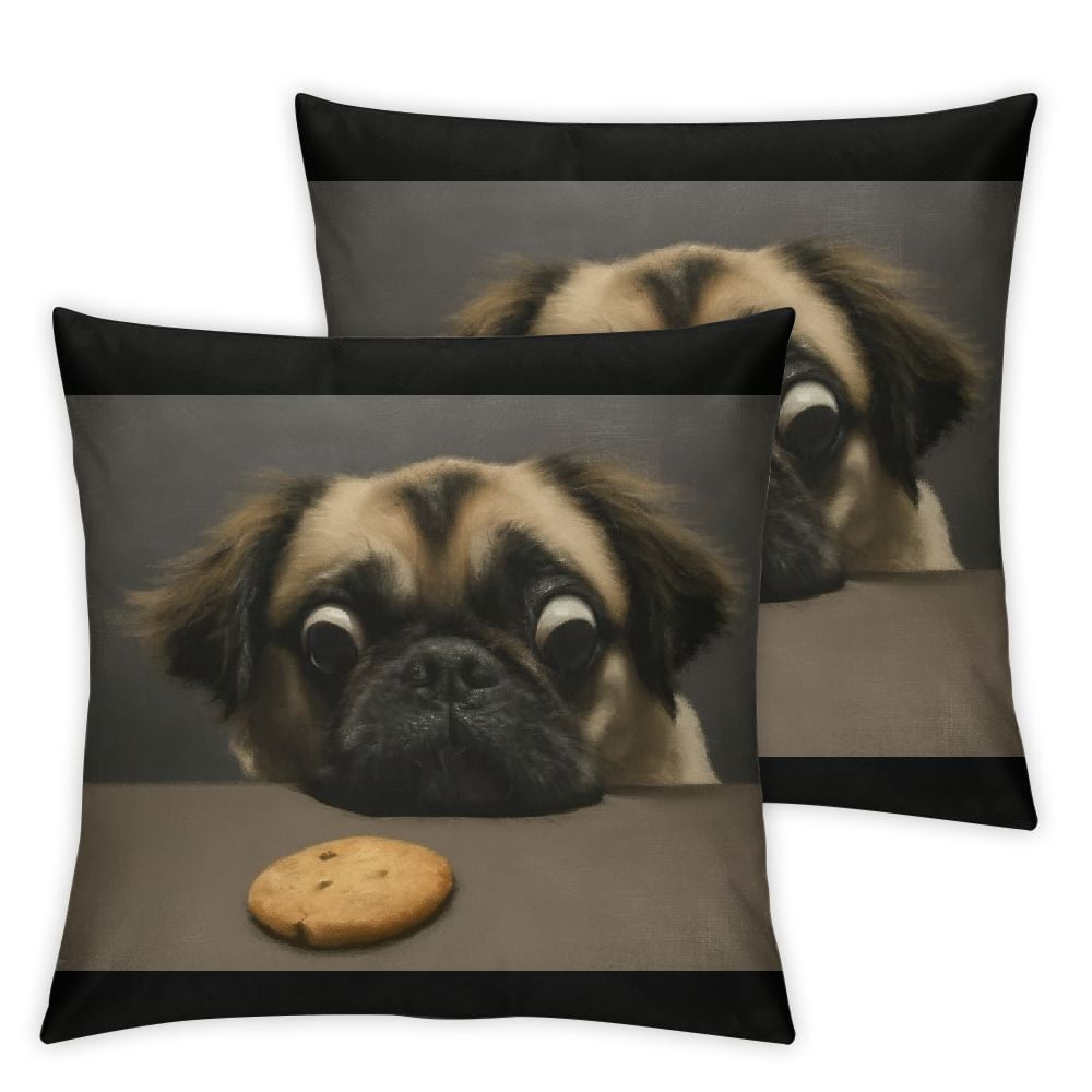 Acheng Pillow Cover Pug Dog Dog Lovely Animal Little Puppy Art Funny ...