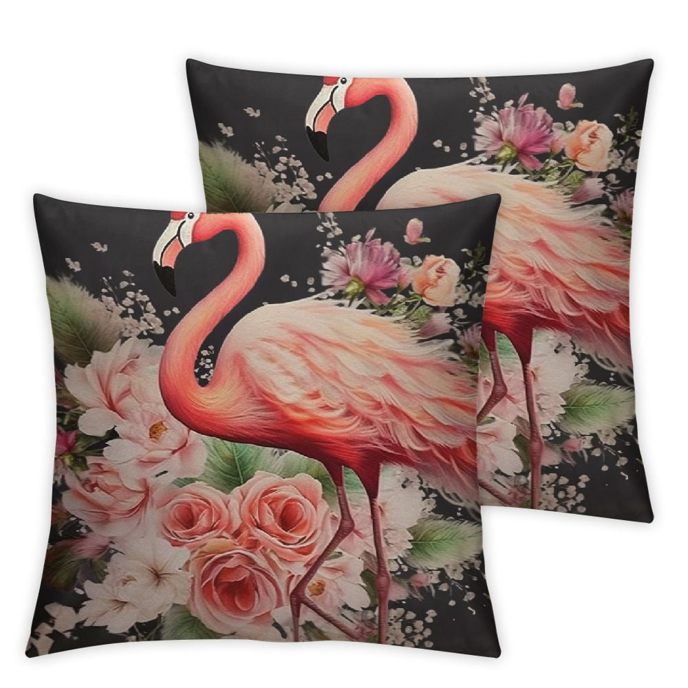 Acheng Pink Flamingo and Roses Farmhouse Decor Family Decoration Home ...