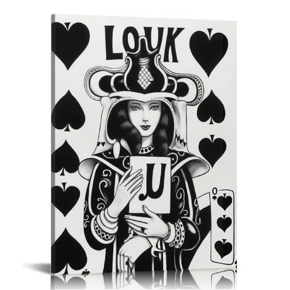 Acheng Playing Card Wall Art Decor Game Poster Room Decor Ace of Spades ...