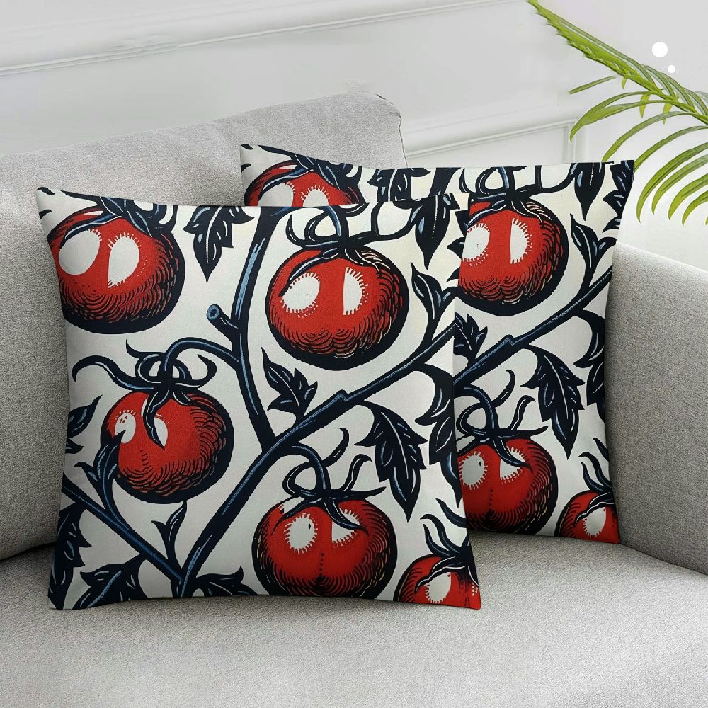 Acheng Red Tomato Throw Pillow Covers, Farmhouse Decorative Accent ...