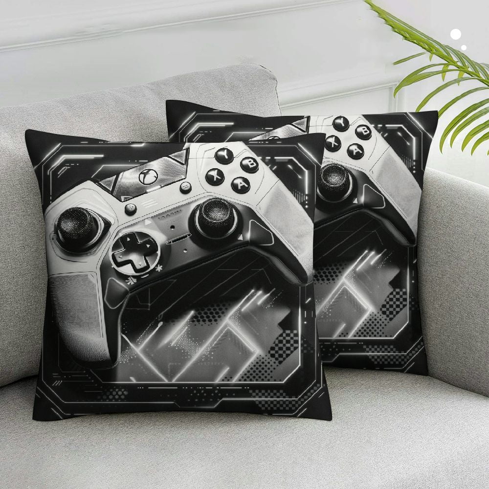 Acheng Retro Abstract Gamepad Pillow Cover Set of 2 Single Pack,Vintage ...