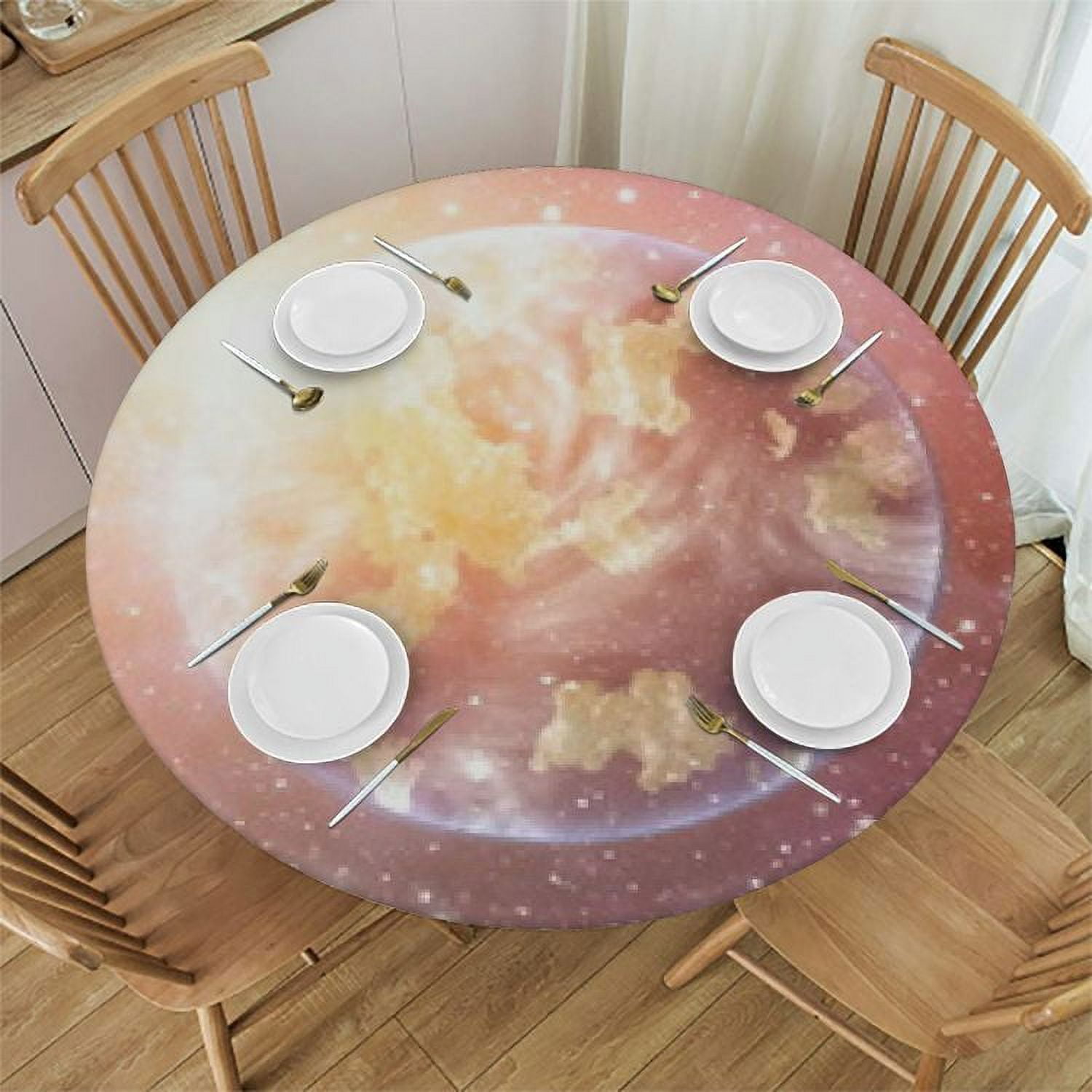 Acheng Round Tablecloth, 100% Polyester Fiber, Waterproof and Wrinkle ...