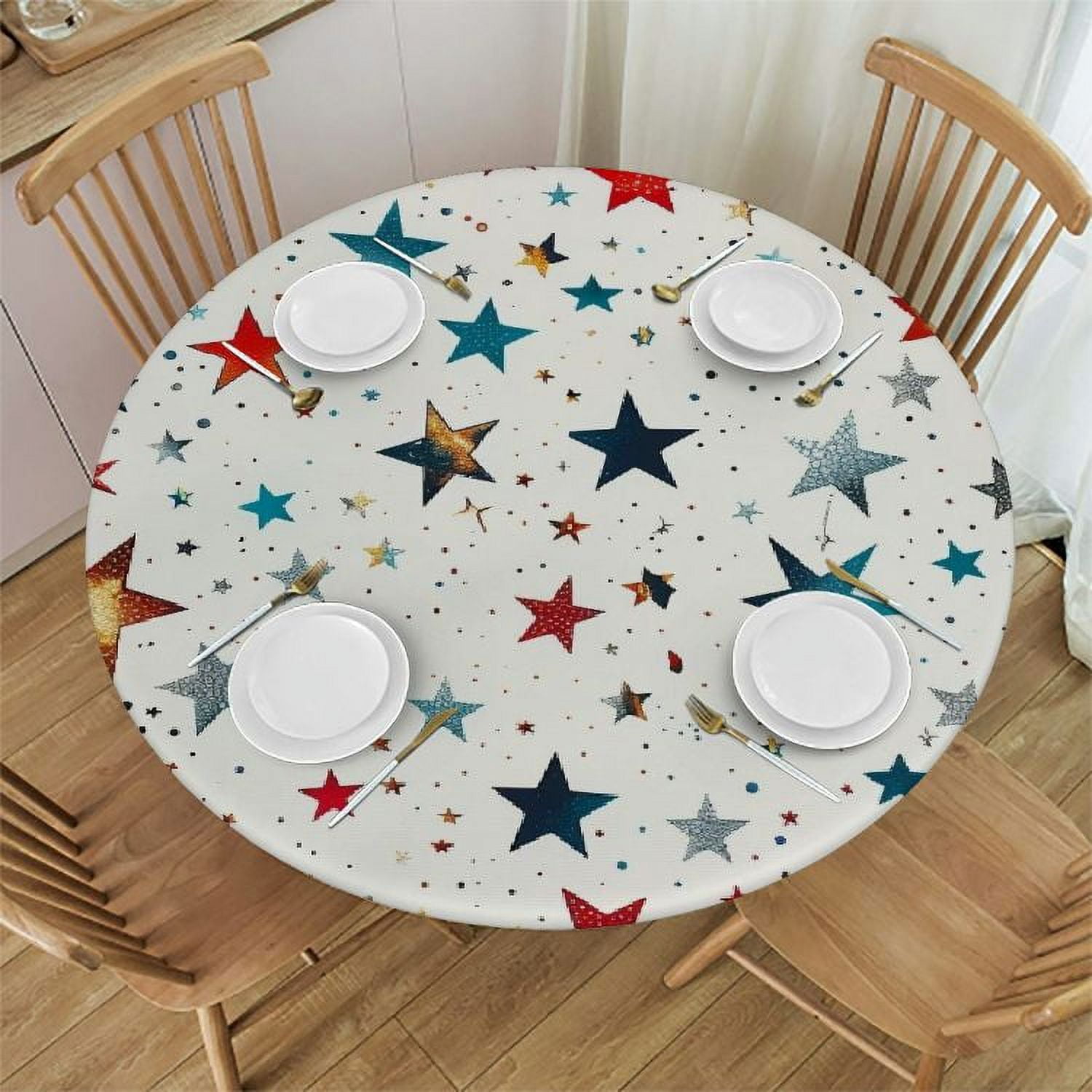 Acheng Round Tablecloth - The Dazzling Stars and Dreamy Night Sky ...