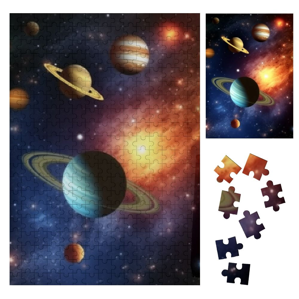 Acheng Solar System Planets Star Wooden Vertical Impossible Wooden ...