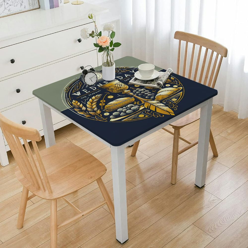 Acheng The Last Supper Square Tablecloth 100% Polyester Fiber 40*40 ...