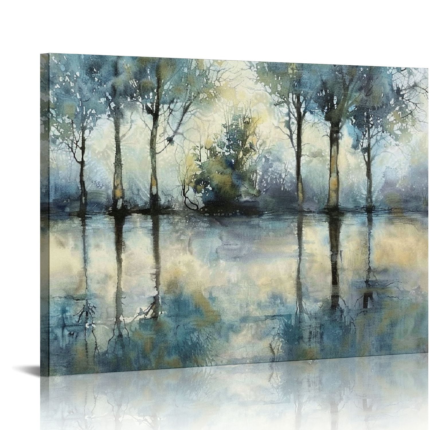 Acheng Tree Painting Canvas Wall Art: Nature Picture Forest Artwork ...