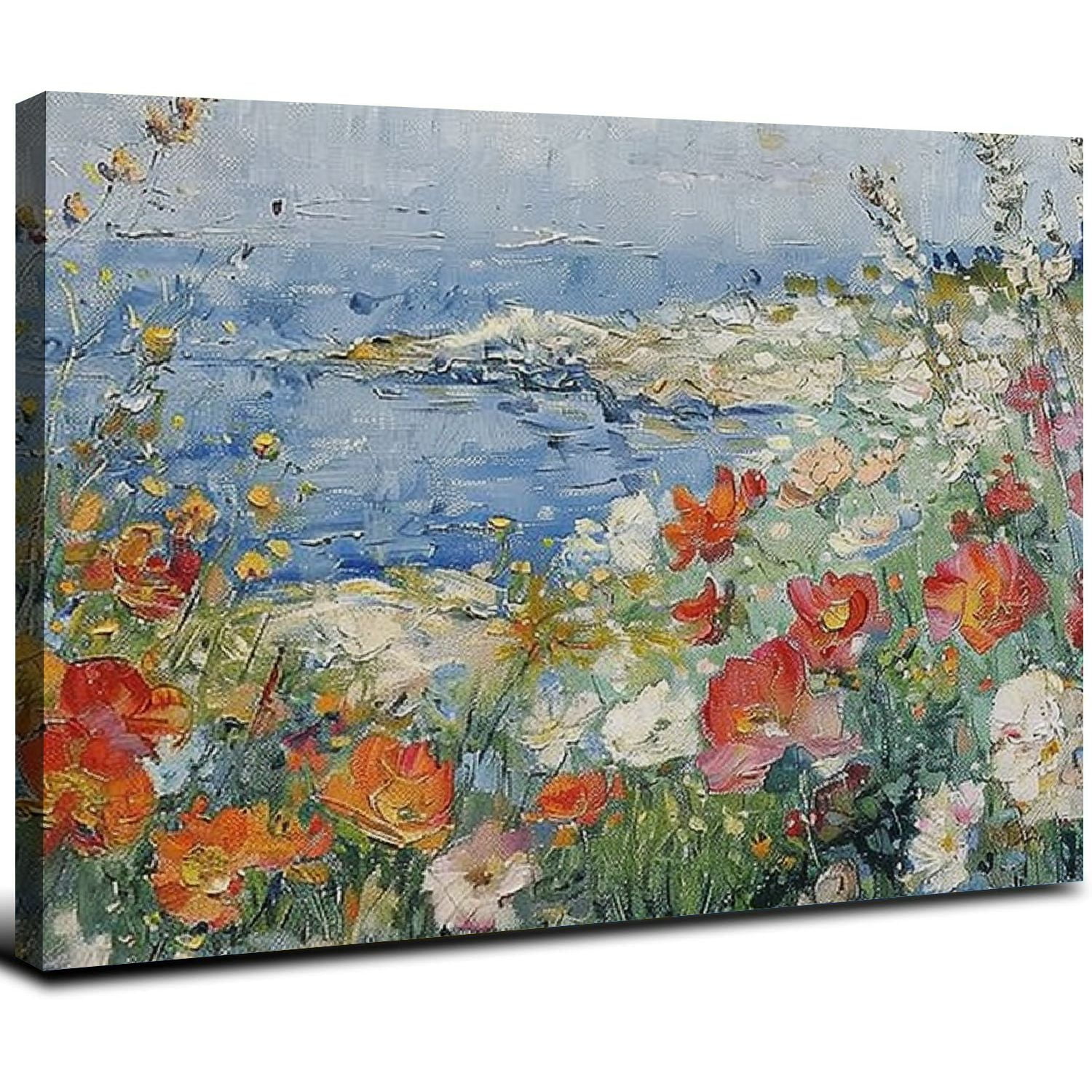 Acheng Vintage Spring Summer Nature Landscape Wall Art Modern Meadow ...