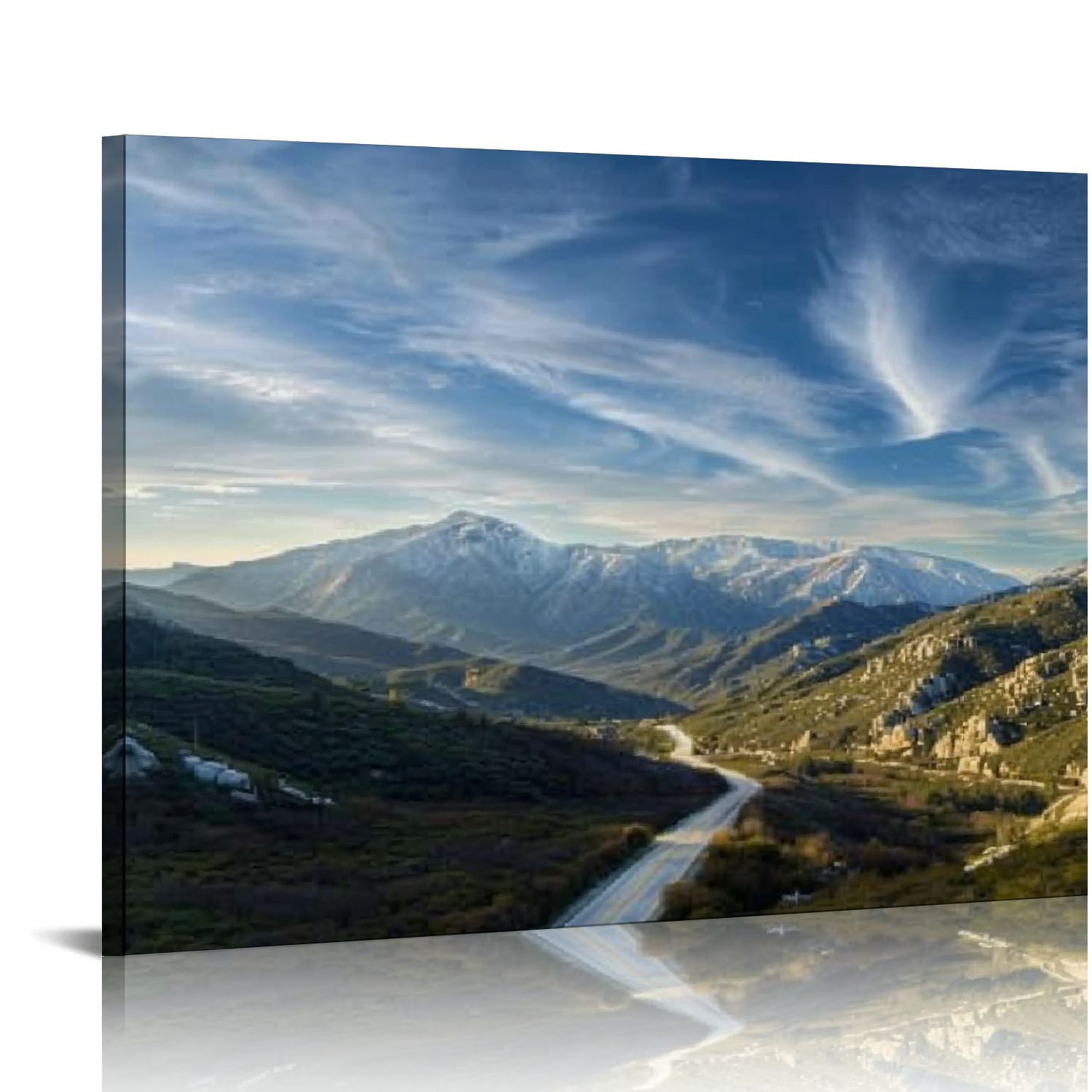 Acheng Wall Art Winding Road Through Angeles Crest Mountains Aerial ...