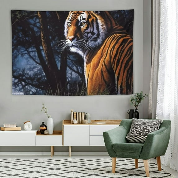 Acheng Wild Animal Wall Art A Ferocity Royal Bengal Tiger Pictures for ...