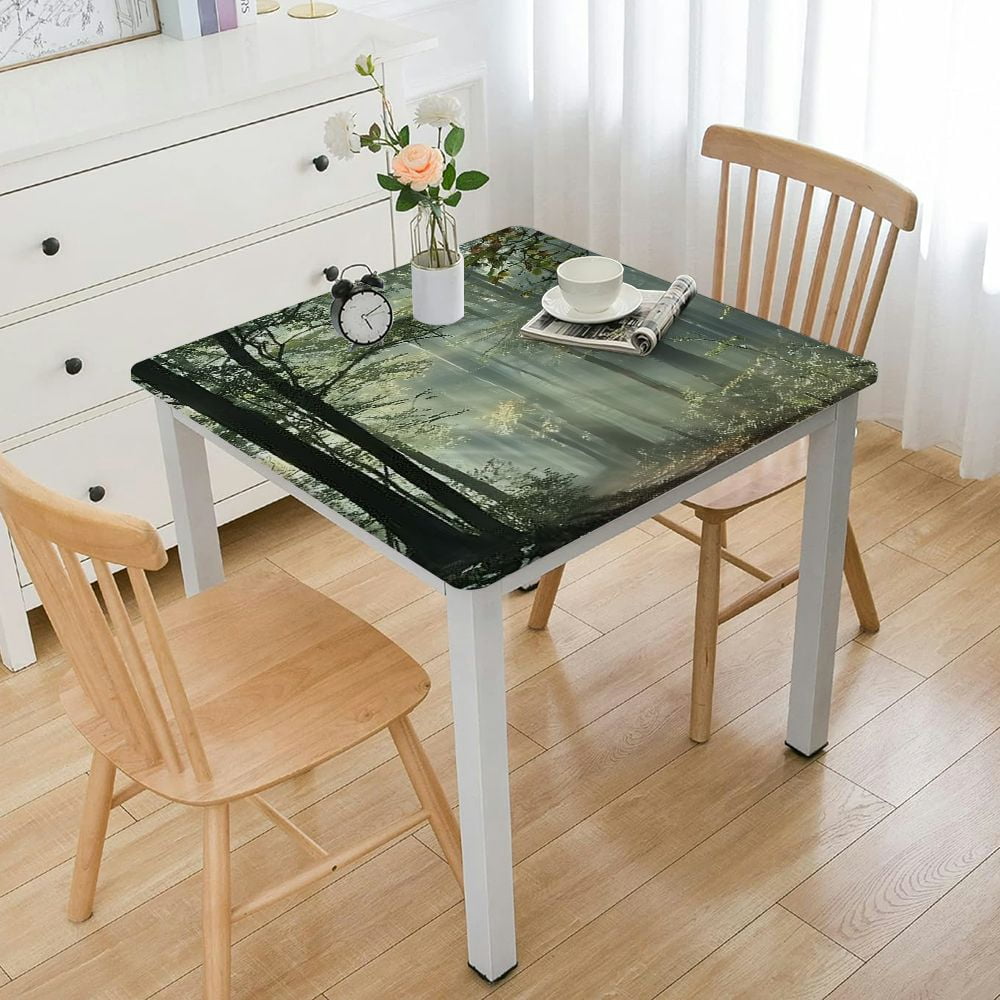 Acheng Woods Light Fog Square Table Cloth 100% Polyester Fiber 36*36 ...