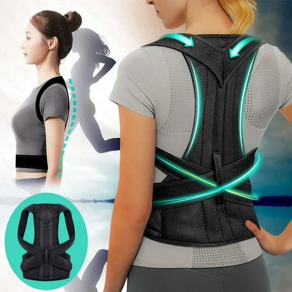 Achieve Posture with Adjustable, Breathable Polyester Posture Corrector ...
