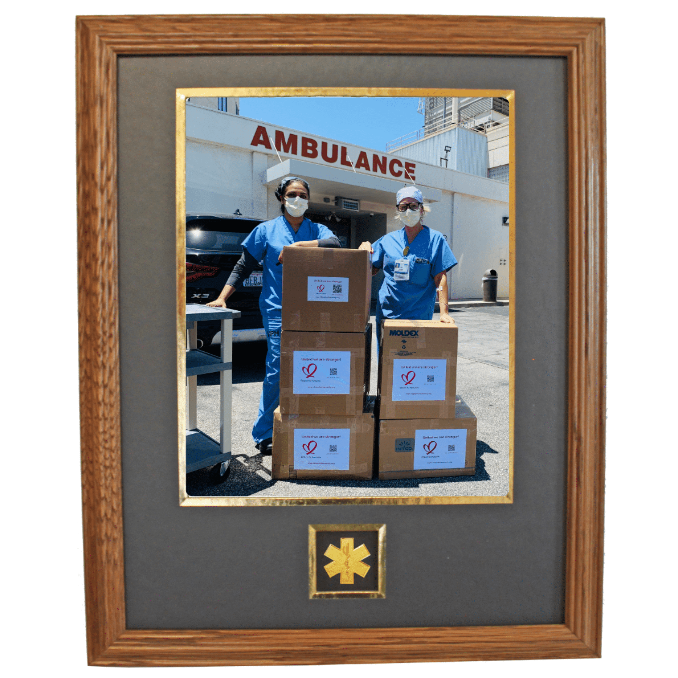 Achievement EMS Photo Frame, American Oak 11 " x 14" for 8" x 10" Photo ...