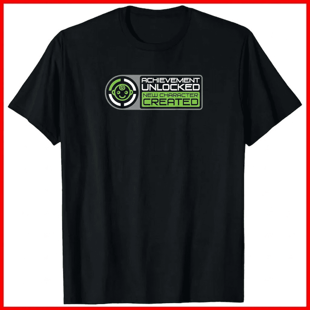 Achievement Unlocked Funny Gamer Dad Pregnancy Man Gift Slogan Unisex T ...
