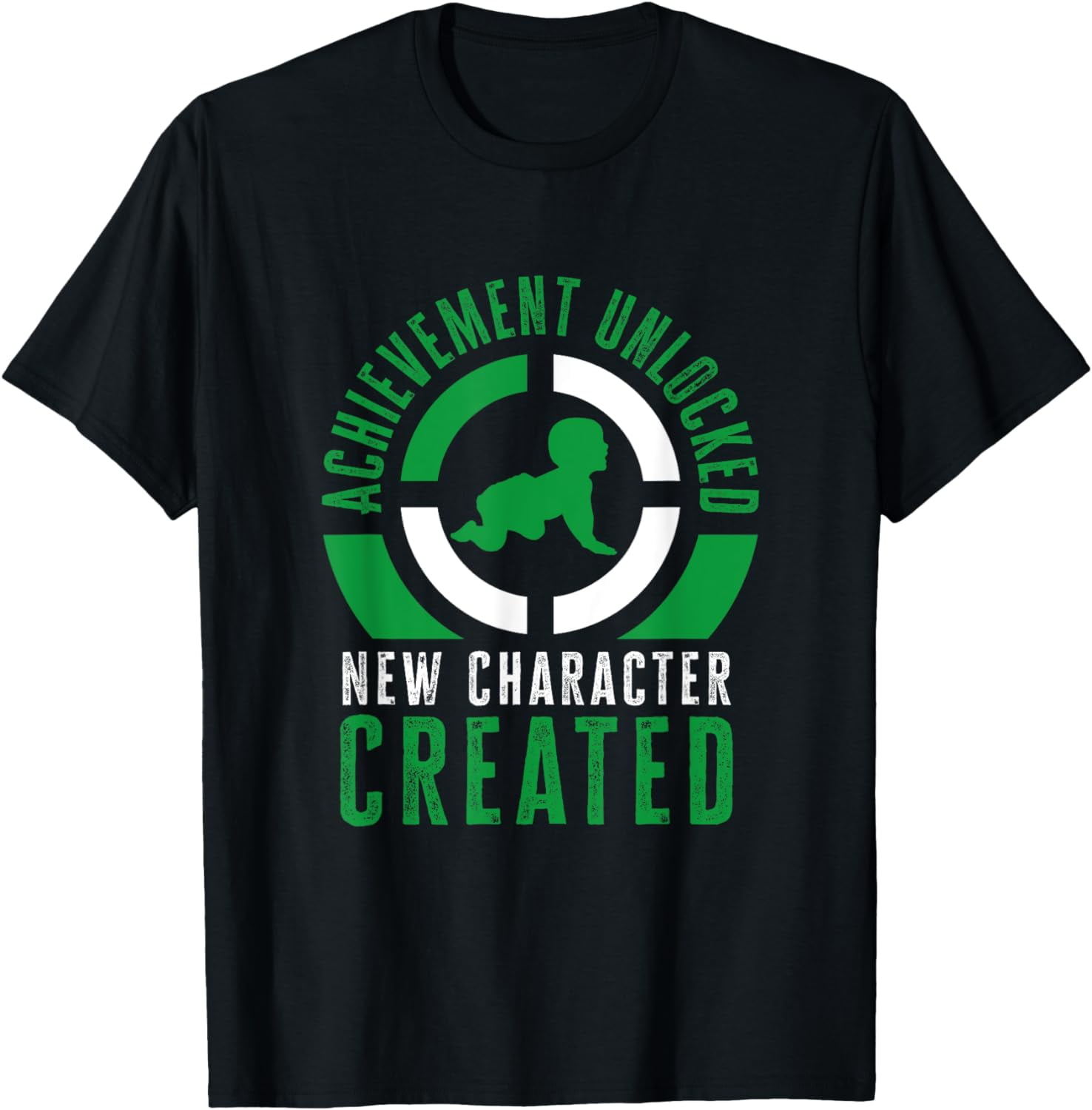 Achievement Unlocked New Character, Created T-Shirt mens t hirt men ...