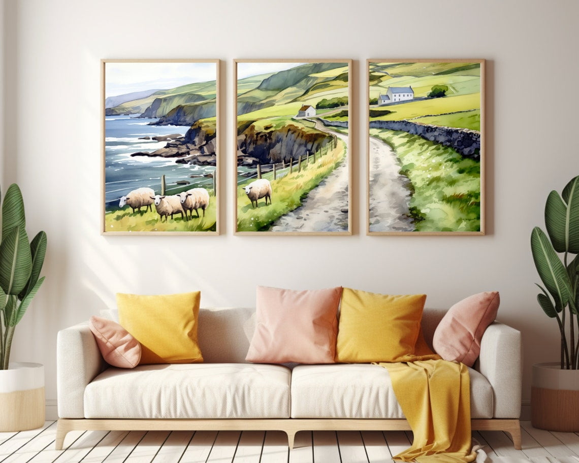 Achill Island Ireland Coastal Wall Art Irish Countryside Decor Travel ...