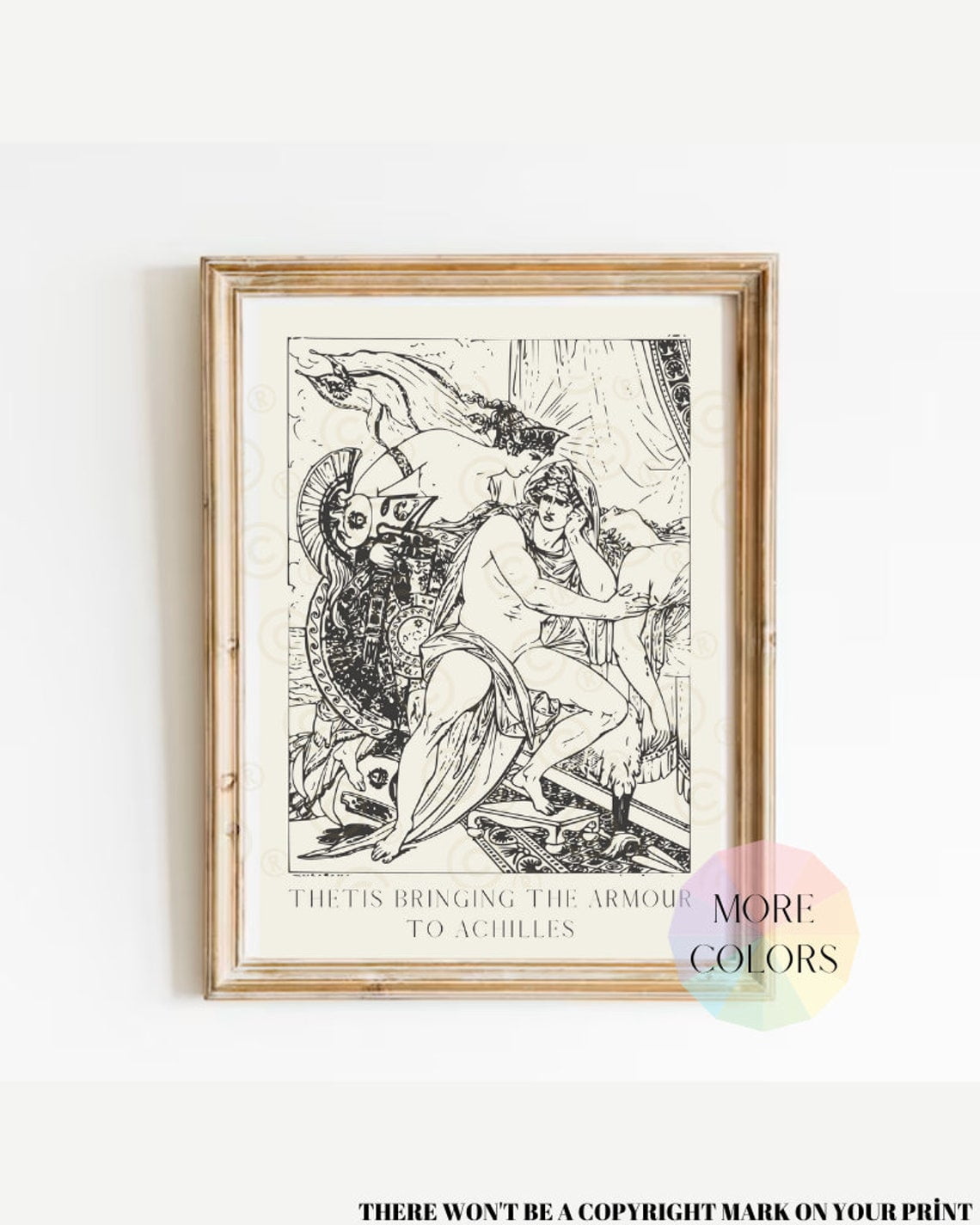 Achilles And Patroclus Print, Greek Myth Poster, Iliad Print, Mythology ...