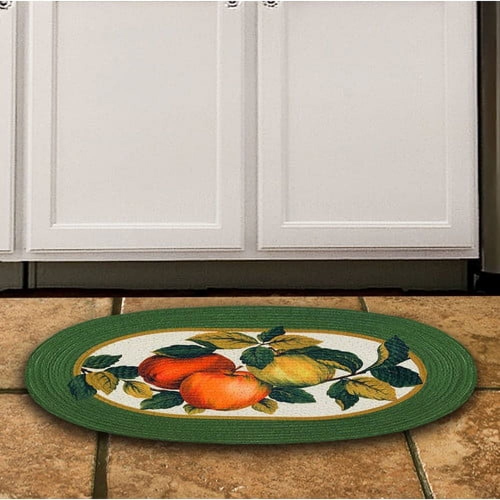 Achim Braided Waterproof Kitchen Rug, Apple Orchard - Walmart.com