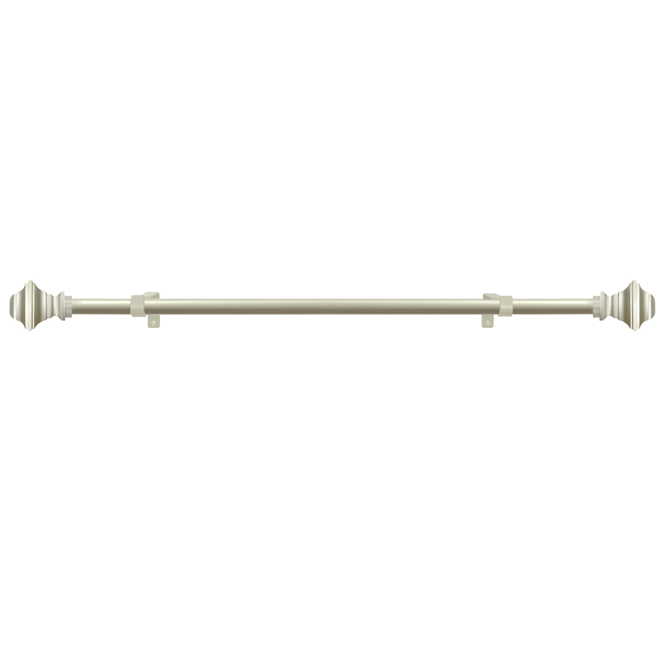 Achim Buono II Ryder Nickel Decorative Rod & Finial - Modern 66 in x ...