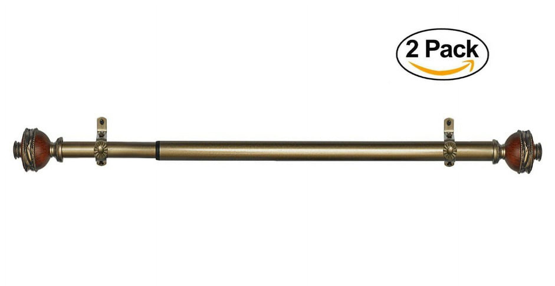 Achim Home Furnishings Camino Ava Window Rod and Finial, 66 to 120-Inch (Set of 2) - Walmart.com