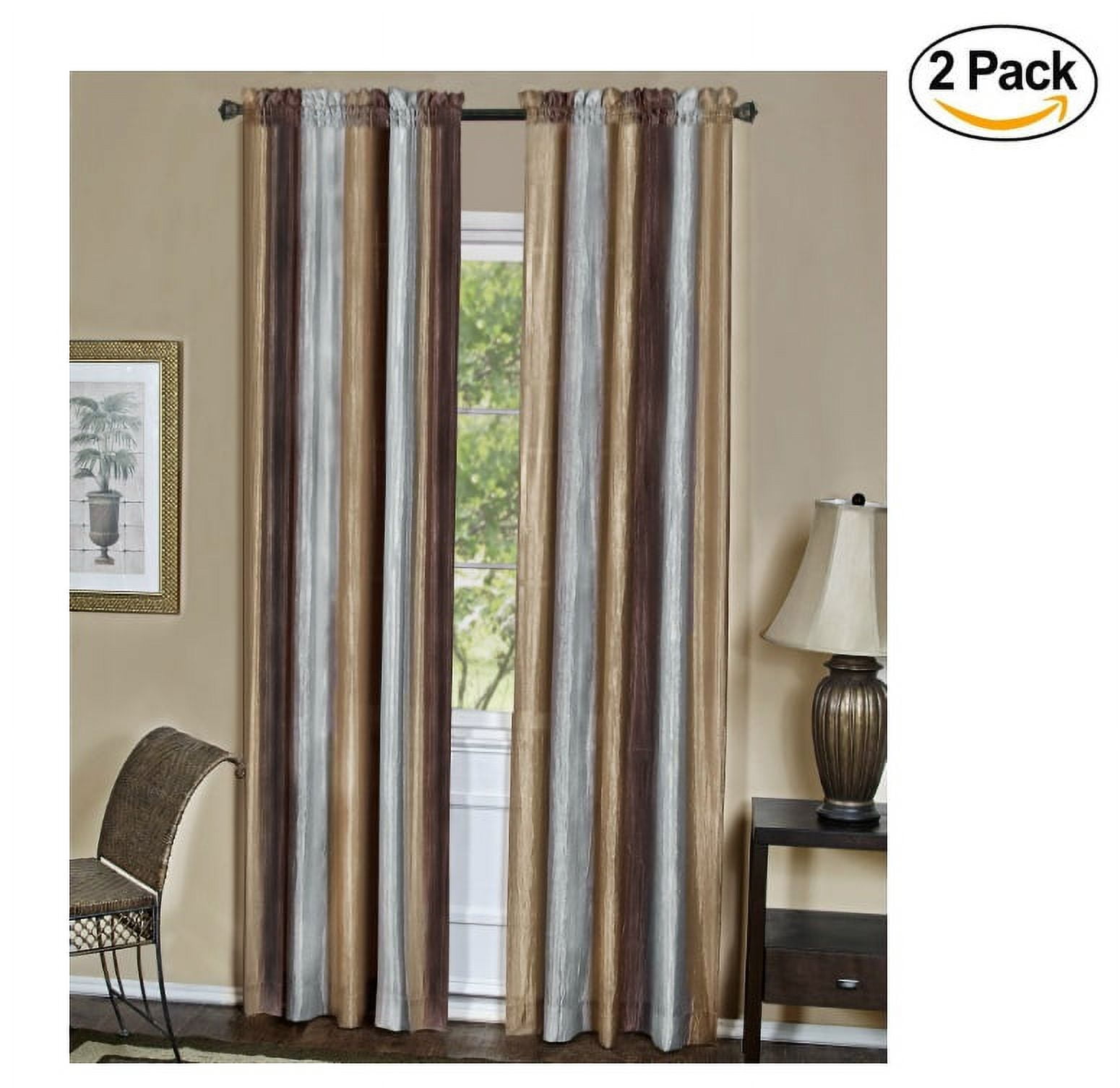 Achim Home Furnishings Ombre Window Panel, 50-Inch by 84-Inch ...