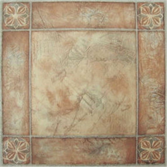 Achim Importing Co, Inc. Nexus Spanish Rose 12 Inch x 12 Inch Self ...
